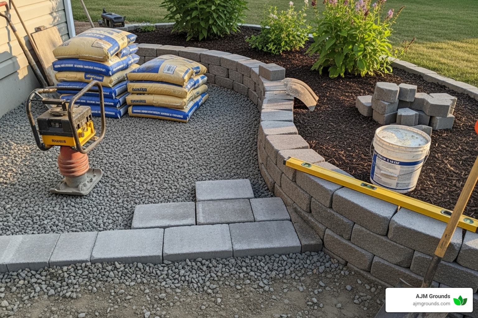 Paver retaining wall installation: Easy 2025